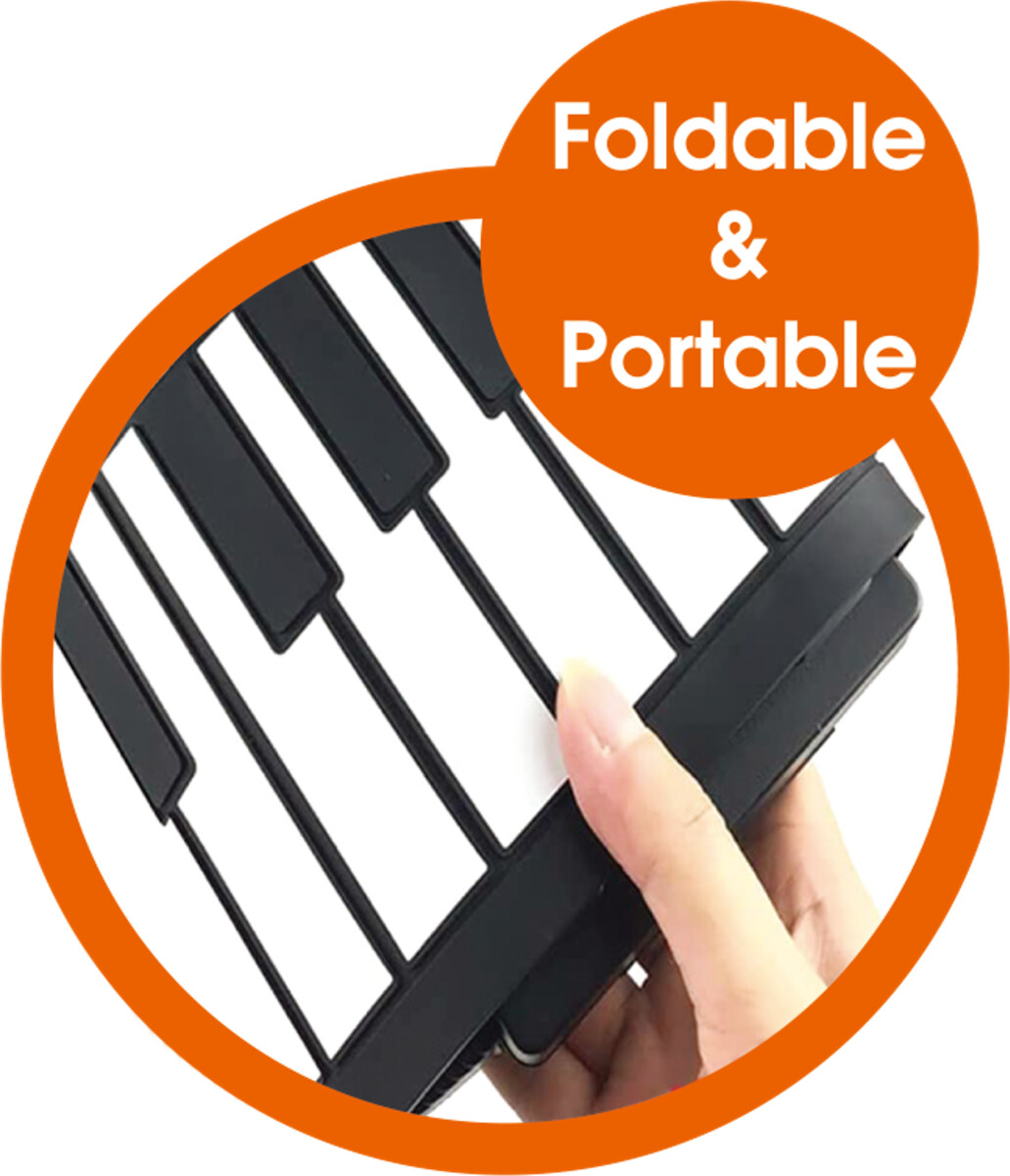 Køb Music - Foldbart Keyboard Deluxe - Gucca.dk