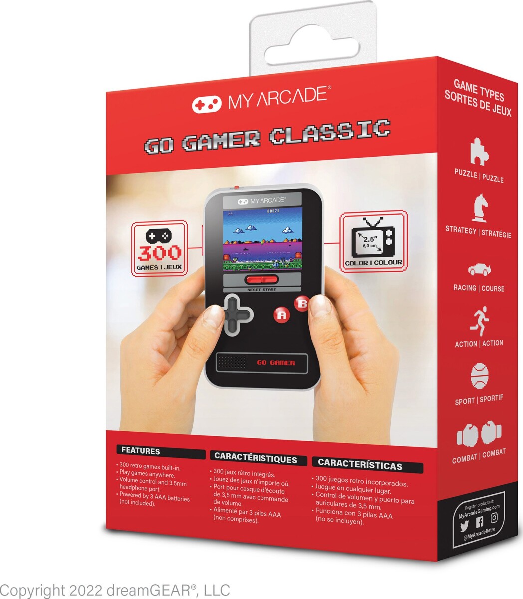 My Arcade, Go Gamer Classic - 300 Games In 1 - , Black, Gray, Red | Se ...