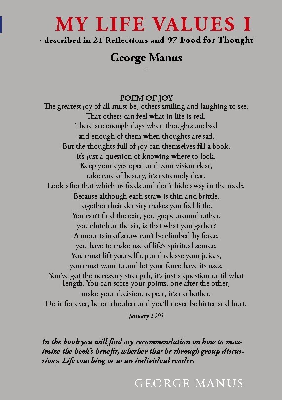 Køb My Life Values I af George Manus - english book - Gucca.dk