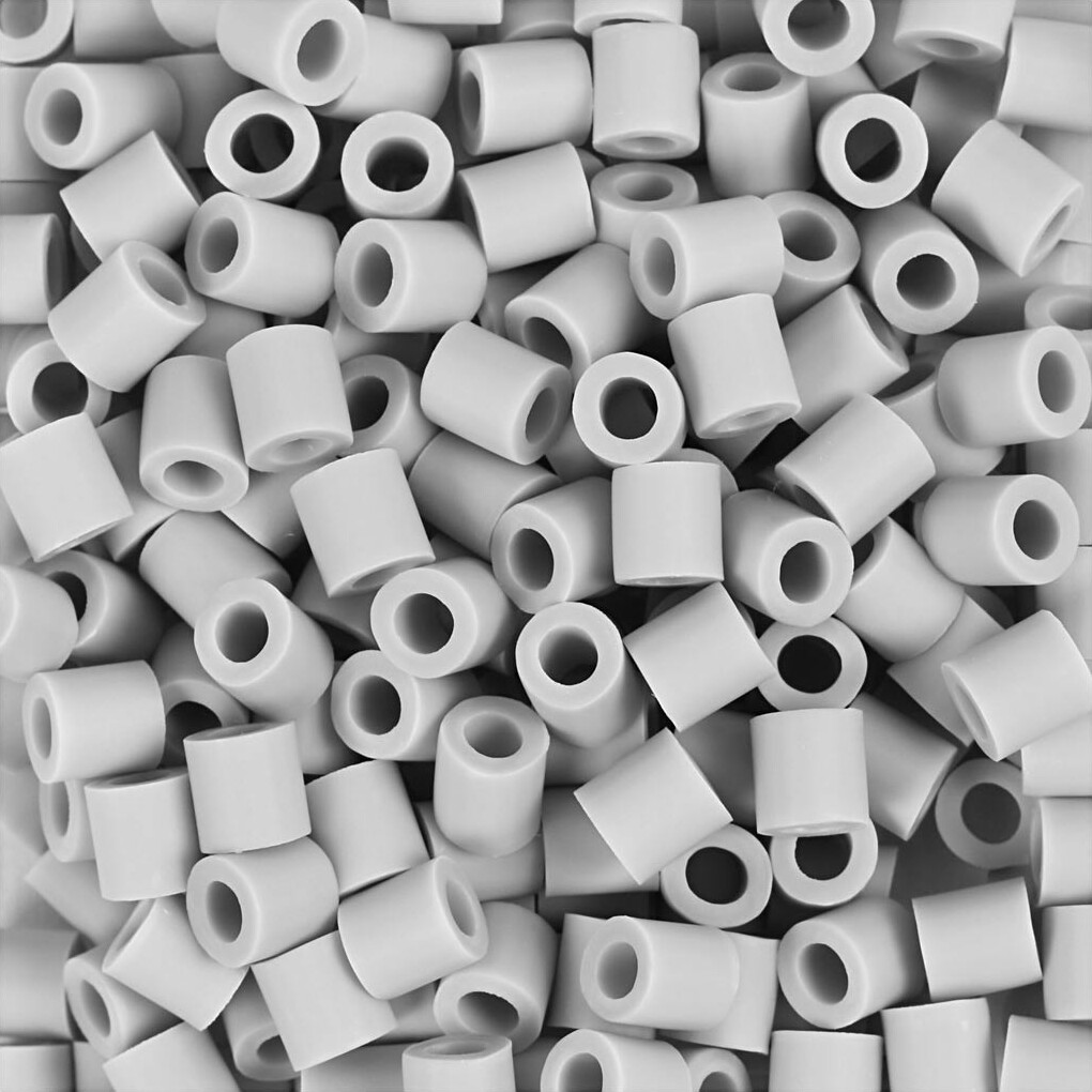 Køb Rør Perler Til Perleplader - Medium - Grå - 1000 Stk. - Nabbi ...