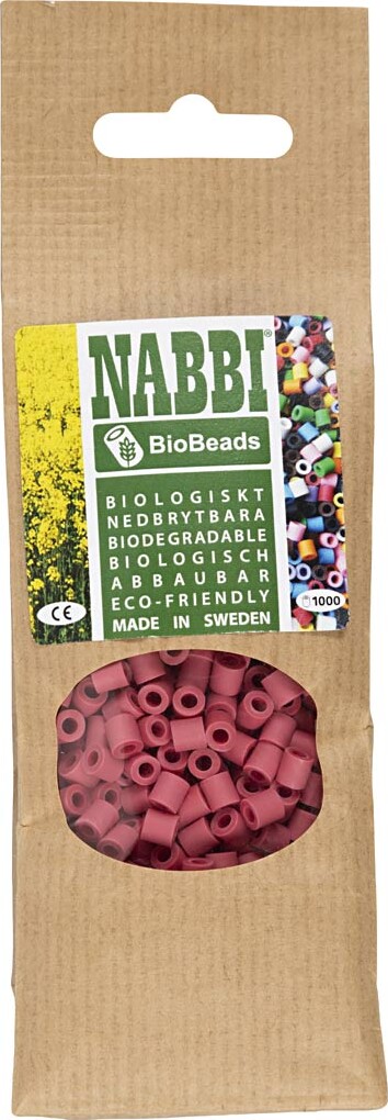 Køb Rør Perler Til Perleplader - Medium - Rød - 1000 Stk. - Nabbi ...