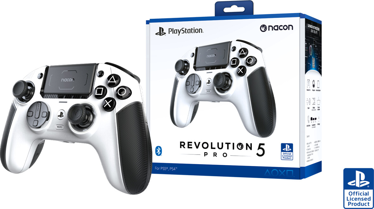 Nacon Ps5 Revolution 5 Pro Controller White | Se tilbud og køb på Gucca.dk