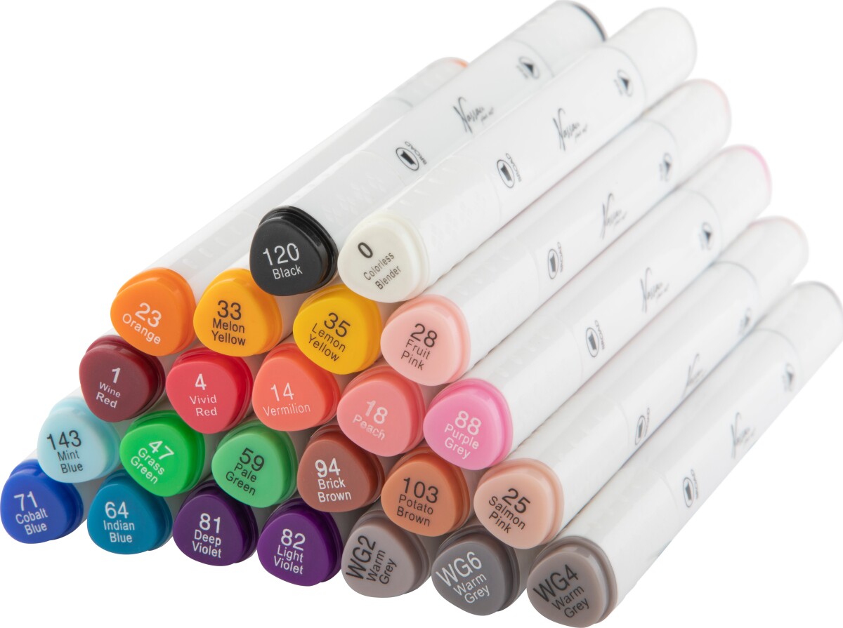 Nassau Fine Art - Dual Markers - 2-i-1 Tusser - 24 Stk | Se tilbud og ...