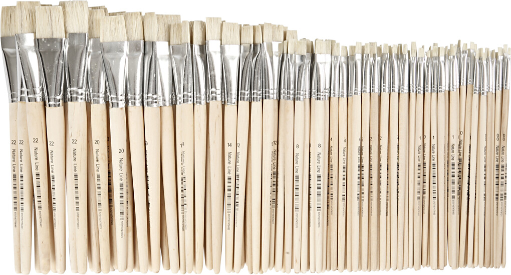 Køb Nature Line Pensler - Nr. 00+0+1+2+4+8+12+14+20+22 - L 17,5-20,5 Cm ...