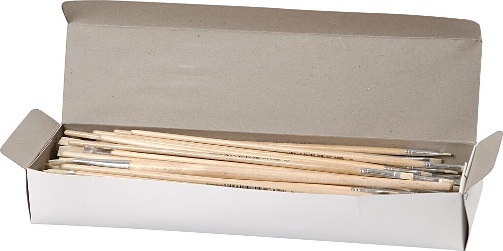 Køb Nature Line Pensler - Nr. 1+2+4+8+14+20 - L 27,5-33 Cm - B 5-19 Mm ...