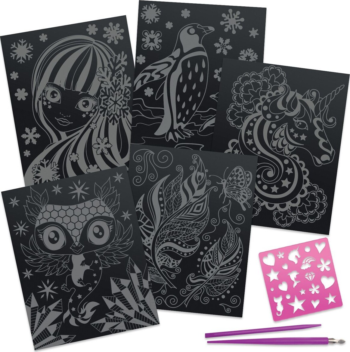 Nebulous Stars - Scratch & Sketch - Skrabebilleder - 5 Stk | Se tilbud ...