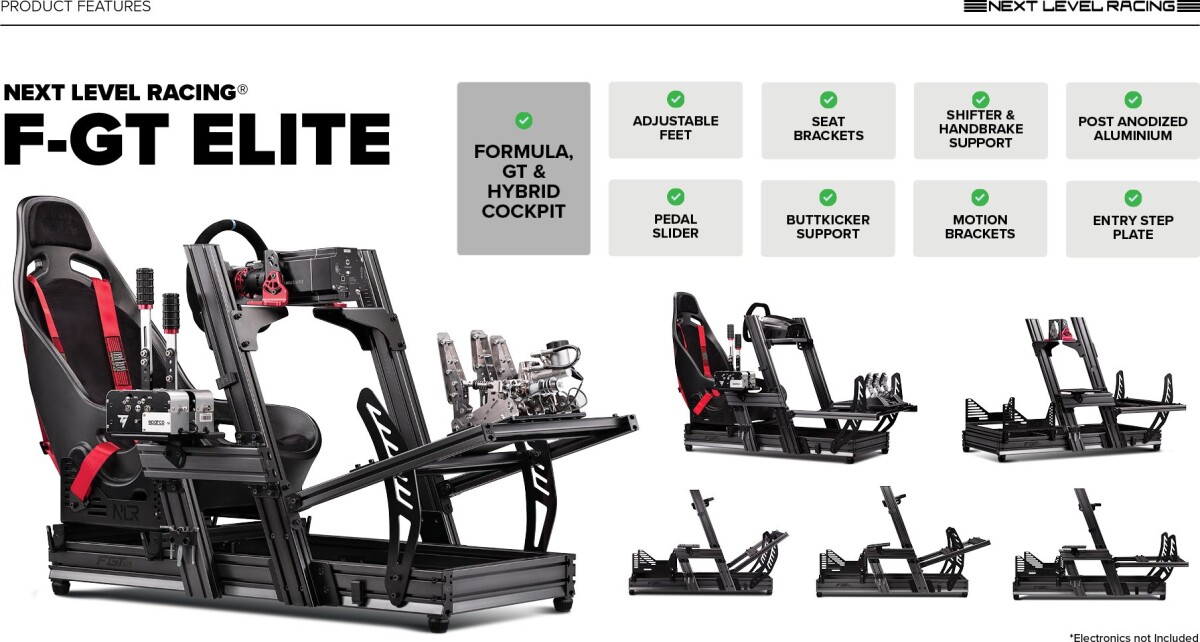 Next Level Racing - F-gt Elite Formula And Gt Aluminium Profile ...