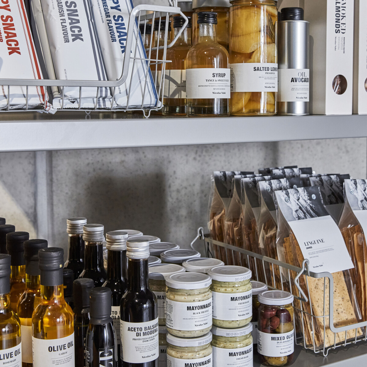 Køb Nicolas Vahé - Reol Med Hjul - Trolley - Grå - 180x45x120 Cm fra ...