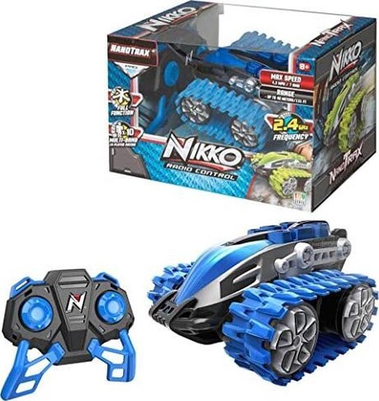 Køb Nikko - Nanotrax Fjernstyret Bil - Blaze Blue - Gucca.dk