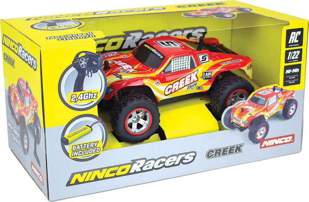 Køb Ninco - Racers Creek Fjernstyret Bil - Rød - 1:22 - Gucca.dk