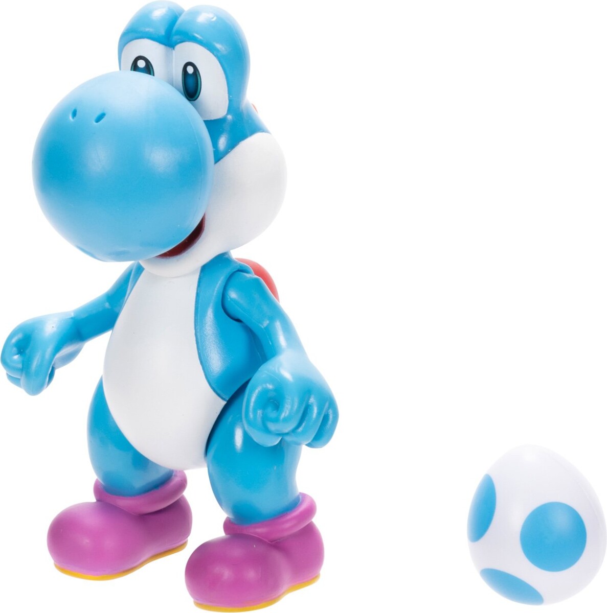Nintendo Super Mario - 4 Figure - Light Blue Yoshi - 424424 | Se tilbud ...