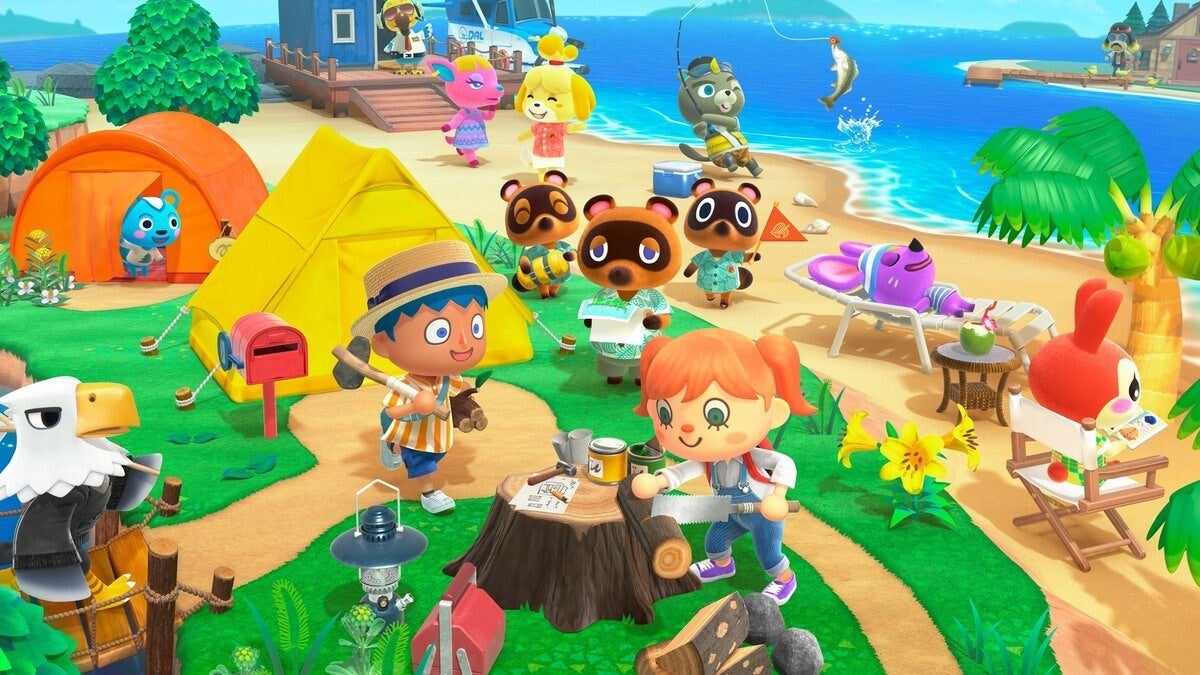 Køb Nintendo Switch Lite - Animal Crossing New Horisons Bundle - Blue ...