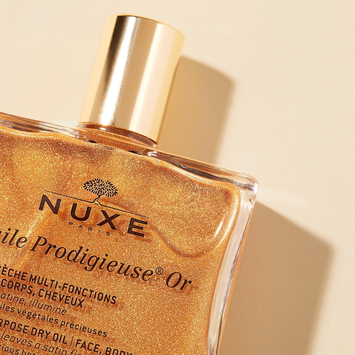 Nuxe Huile Prodigieuse Gold Dry Oil Til - Ansigt Krop Og Hår 50 Ml | Se tilbud og køb på Gucca.dk