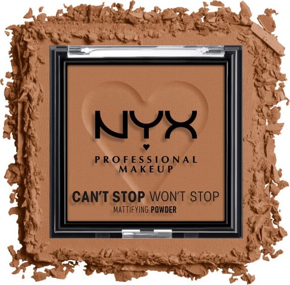 Nyx - Can't Stop Won't Stop Mattifying Powder - 08 Mocha | Se tilbud og ...