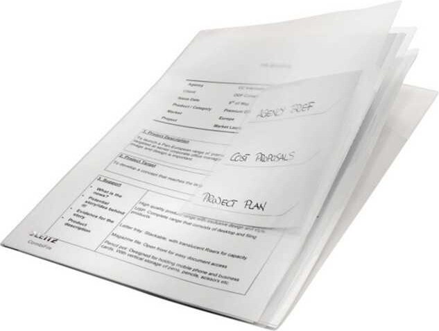 Køb Leitz - Combifile Plastik Chartek Mappe - 3-delt - A4 ...