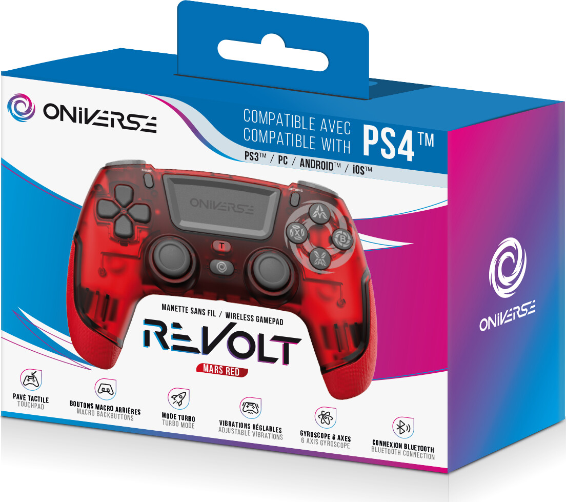 Oniverse Wireless Revolt Bluetooth Controller - Mars Red | Se tilbud og ...