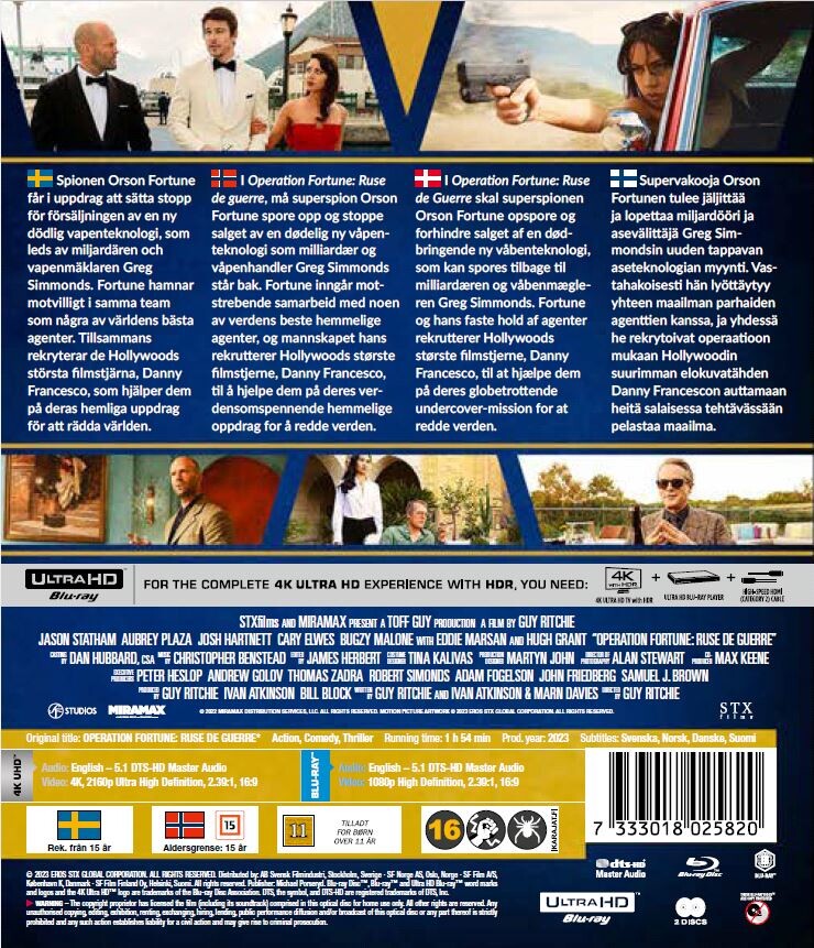 Køb Operation Fortune: Ruse De Guerre på 4k Ultra HD Blu-Ray - film fra ...