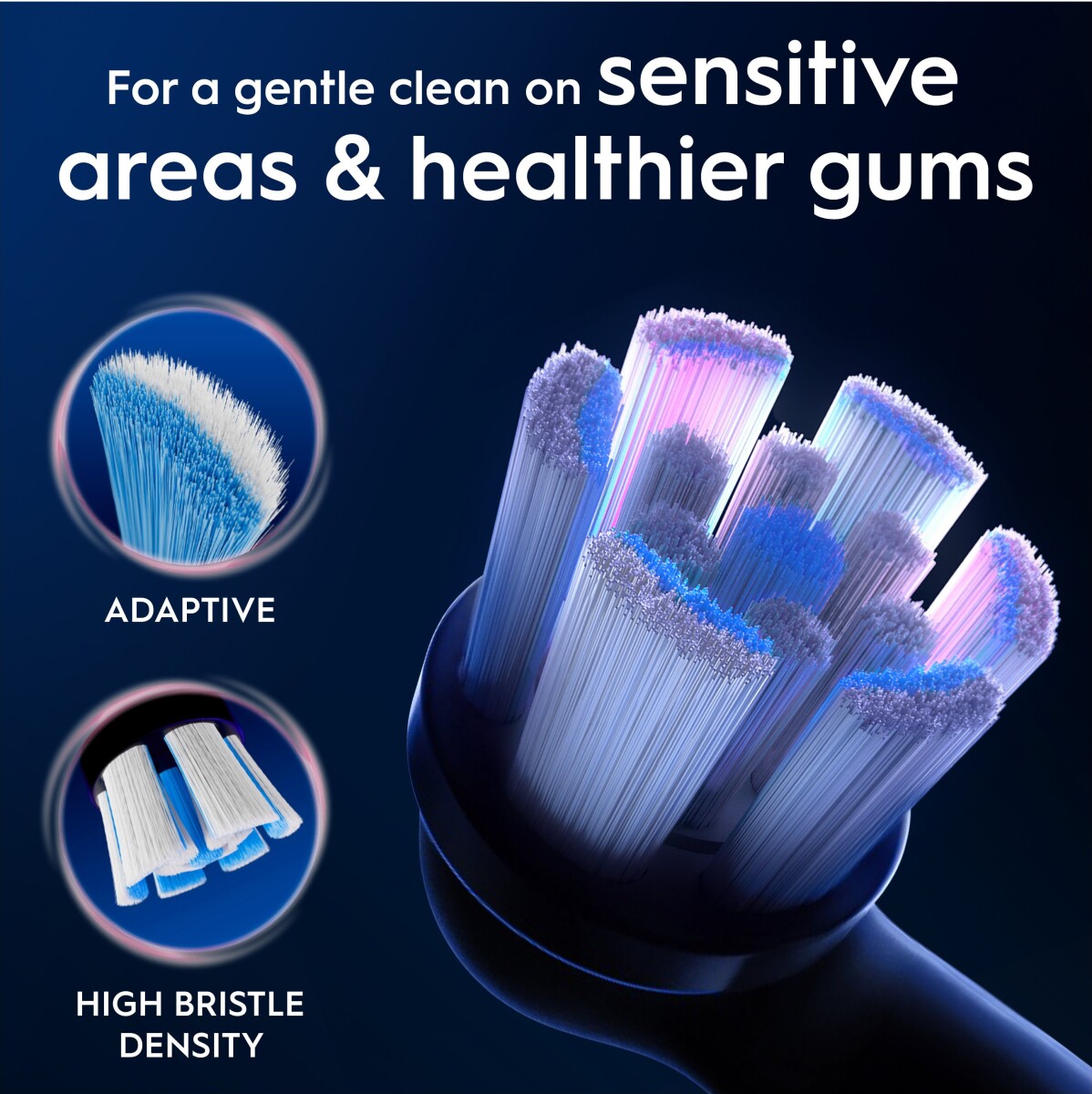 Oral B - Oral-b Io Gentle Care Børstehoveder - Black - 3 Stk | Se tilbud og køb på Gucca.dk