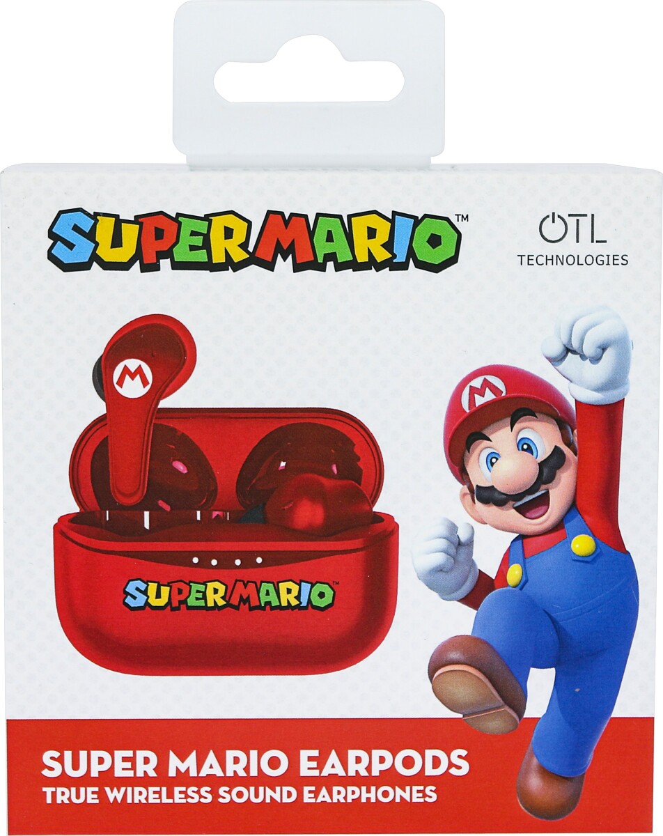 Køb Super Mario - Earbuds - Rød - Otl fra Otl Technologies - Gucca.dk