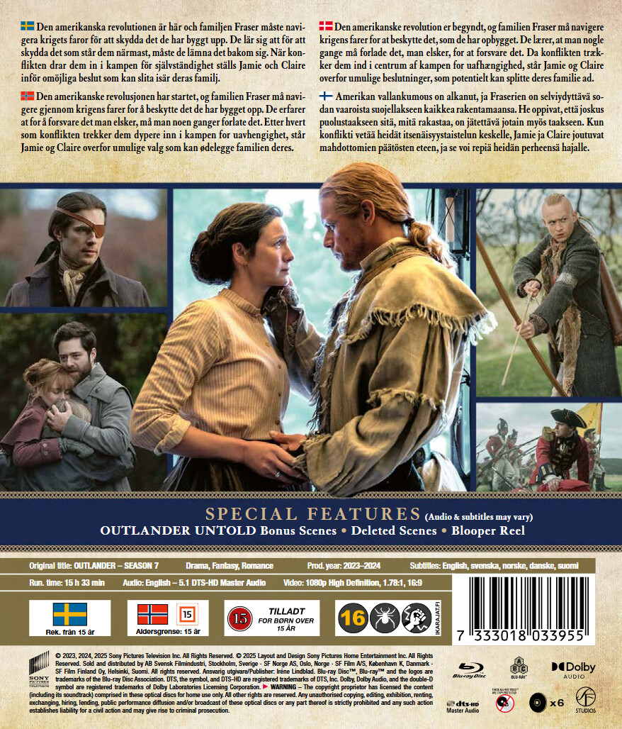 Køb Outlander - Sæson 7 på Blu-Ray - tv serie fra 2023 - Gucca.dk