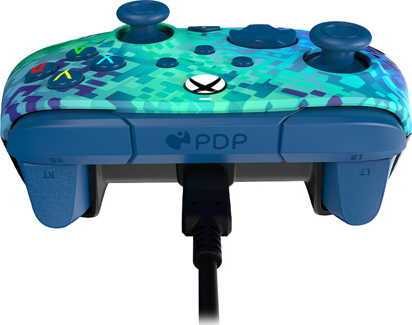 Pdp Rematch Wired Controller - Glitch Green | Se tilbud og køb på Gucca.dk