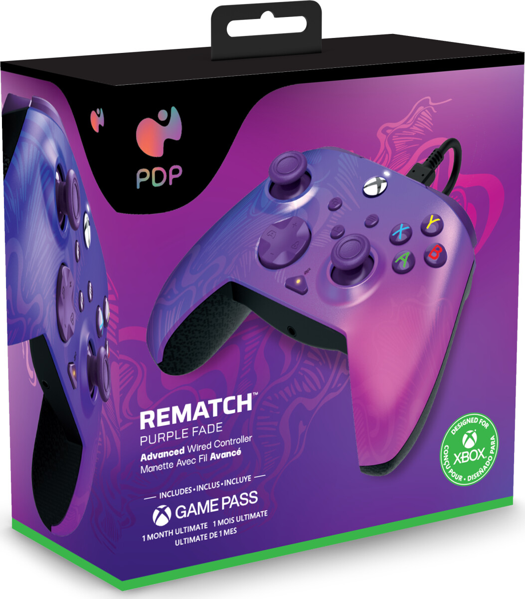 Pdp Rematch Wired Controller - Purple Fade | Se tilbud og køb på Gucca.dk