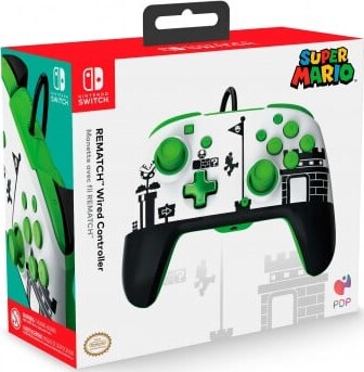 Køb Pdp Rematch Wired Controller Super Mario Retro Licensed Switch ...