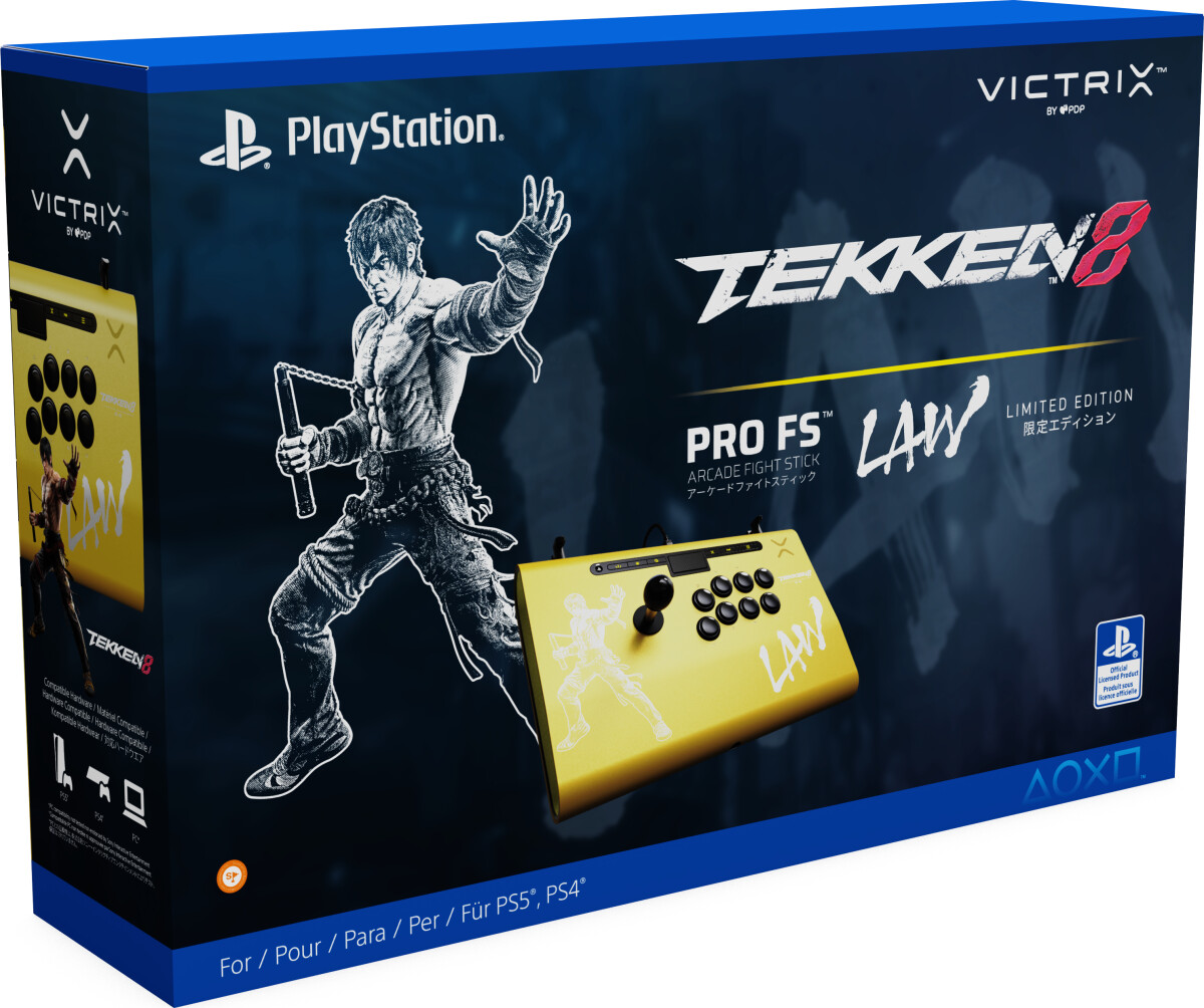 Pdp Victrix Pro Fs Arcade Fight Stick Tekken 8 Law | Se tilbud og køb ...