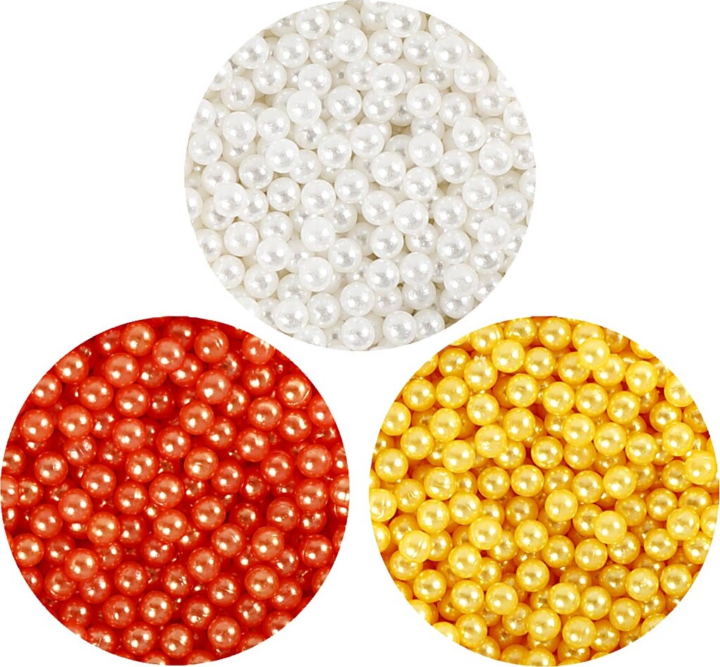 Pearl Clay - Perler Med Modelleringsgel - Orange, Hvid, Gul | Se tilbud ...