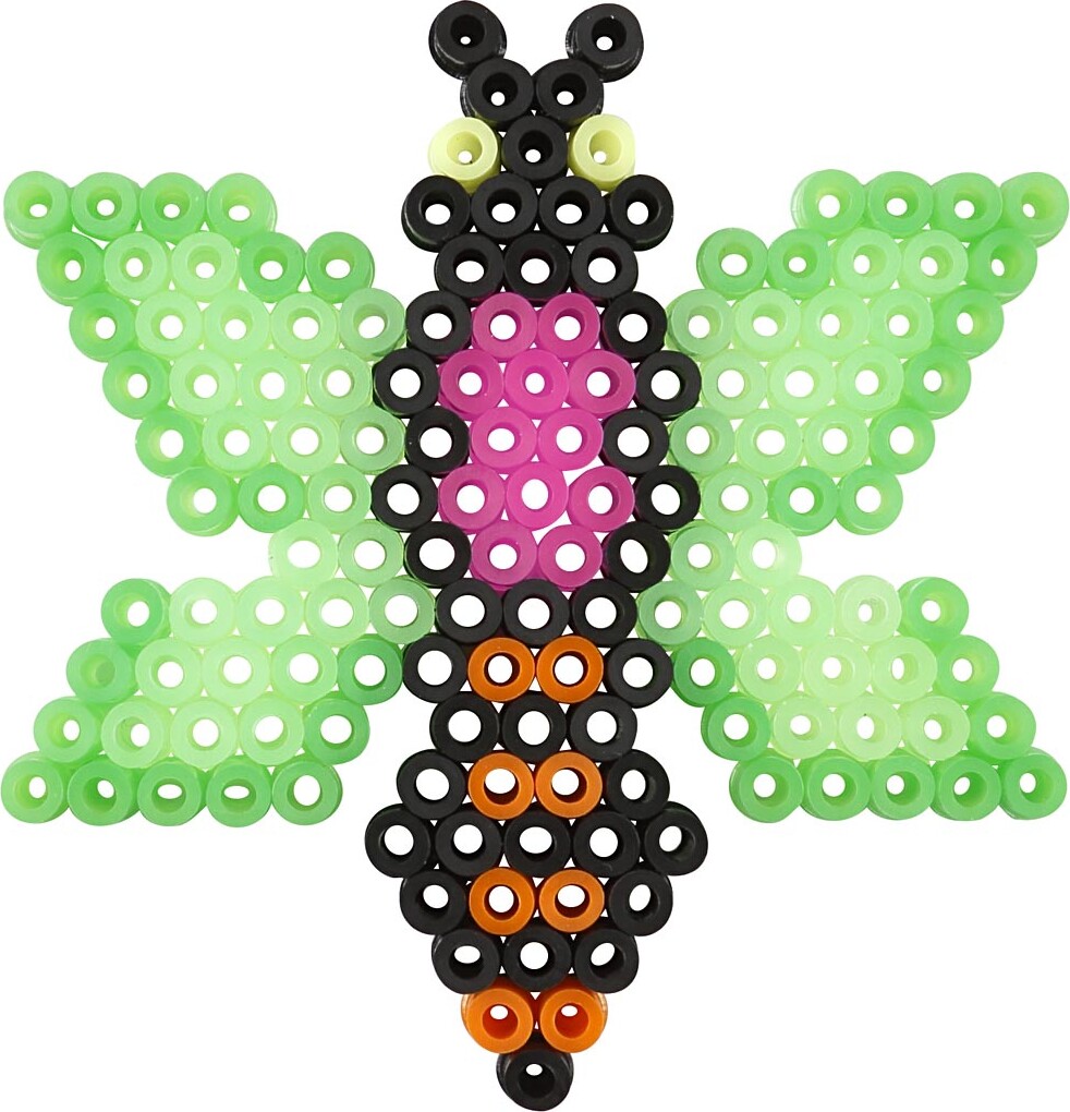 Køb Perleplade - Oval Hjerte Hexagon Cirkel Firkant Stjerne - 6 Stk fra ...