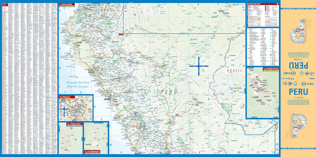Peru - Borch Maps - English Book - Gucca.dk