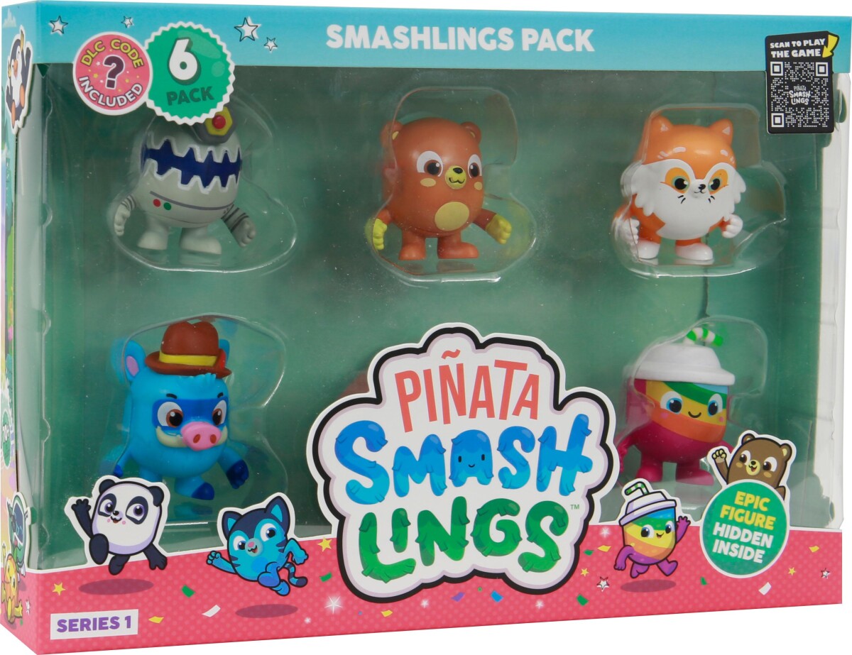 Piñata Smashlings Figurer - 6 Stk - Series 1 - 3,5 Cm - Assorteret | Se ...