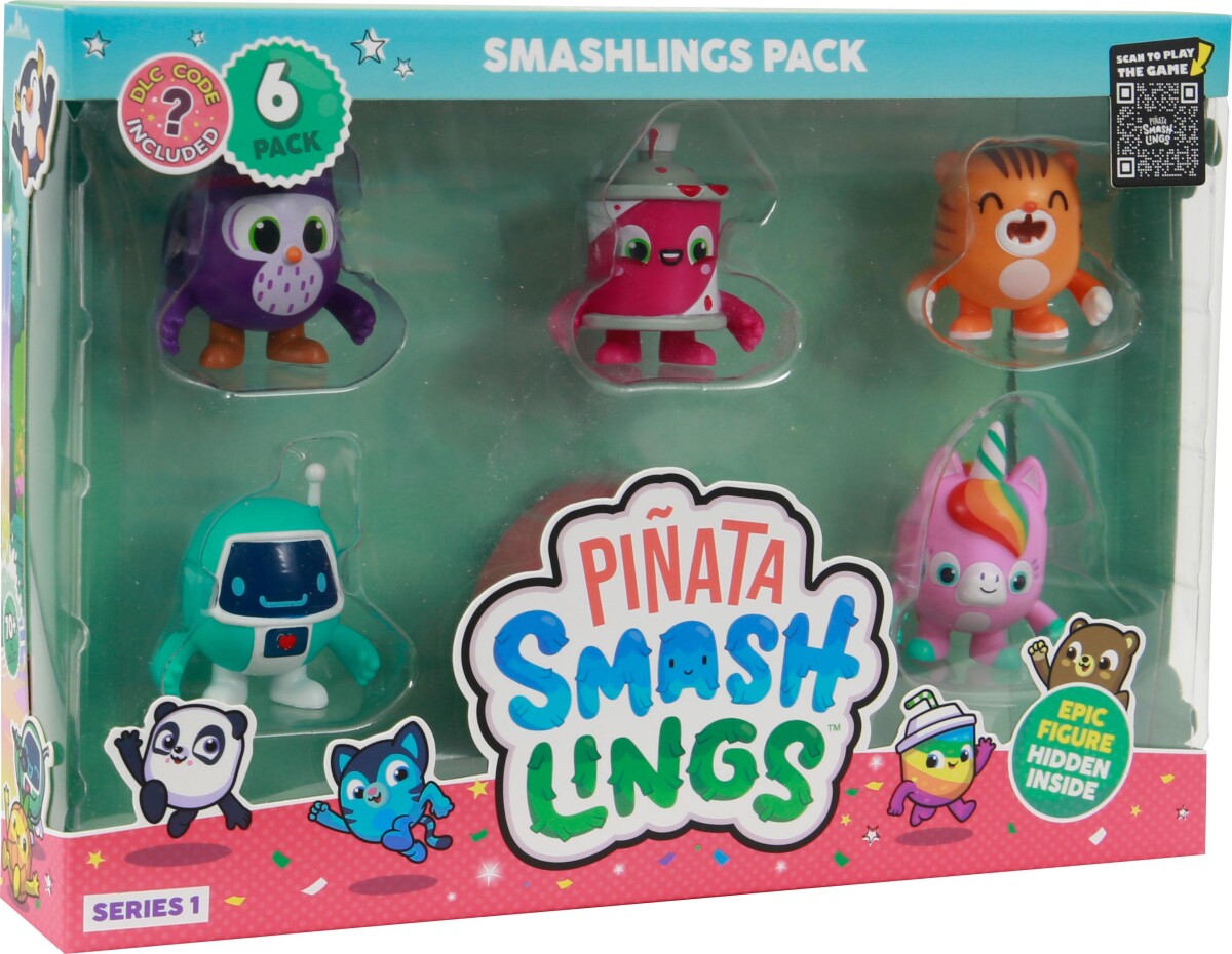 Piñata Smashlings Figurer - 6 Stk - Series 1 - 3,5 Cm - Assorteret | Se ...