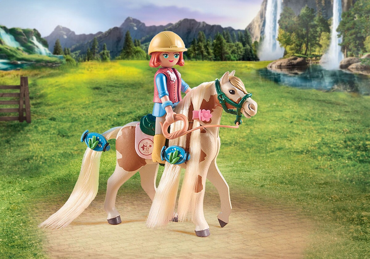 Playmobil Horses Of Waterfall - Ellie Med Hest - 71639 | Se tilbud og ...