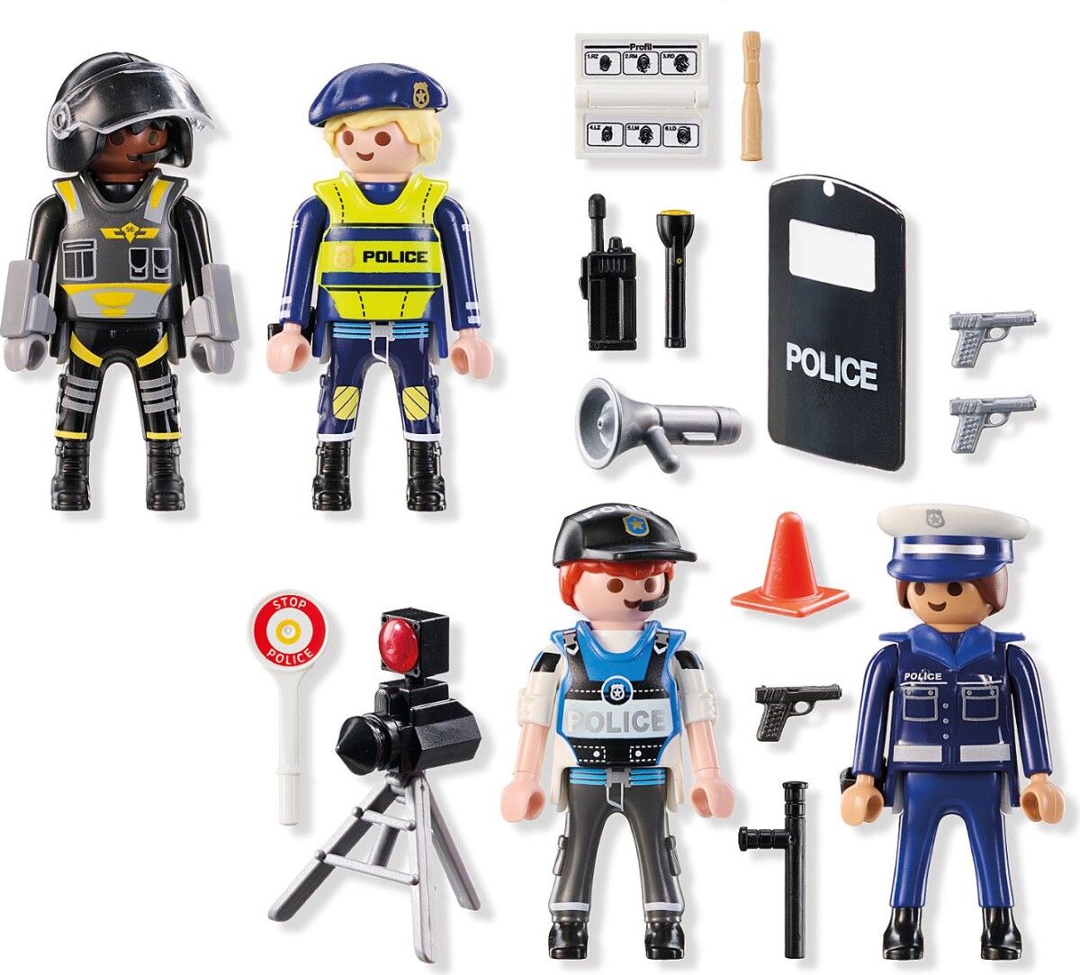 Køb Playmobil Action Heroes - Politi Figursæt - 71730 - Gucca.dk