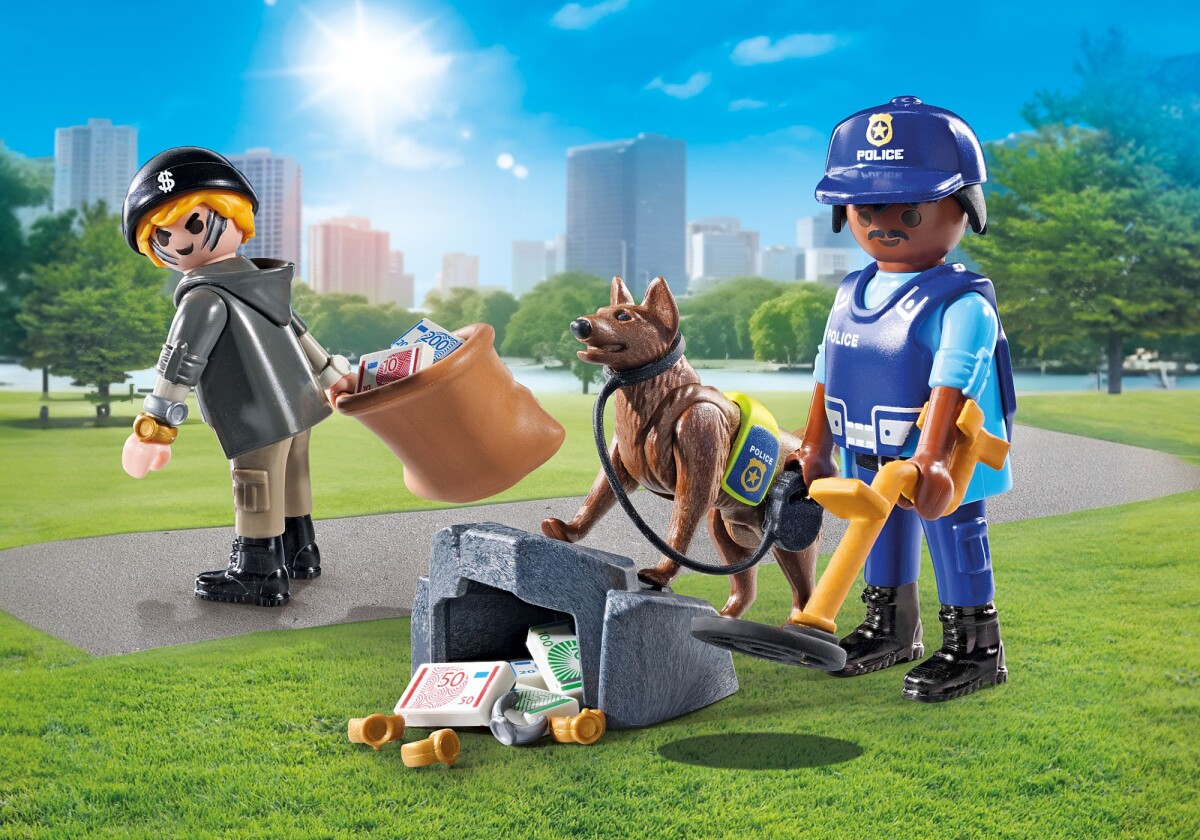 Køb Playmobil Action Heroes - Police Søgning Med Hund - 71731 - Gucca.dk