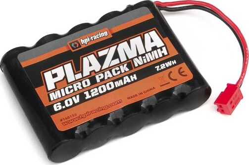 Køb Plazma 6.0v 1200mah Nimh Micro Battery Pack - Hp160155 - Hpi Racing ...