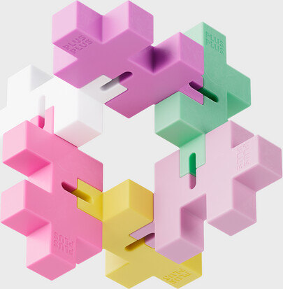 Plus-plus - Hexel - Bubblegum - Fidget Legetøj | Se tilbud og køb på Gucca.dk