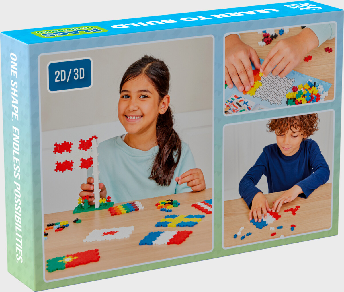 Køb Plus Plus - Flag - Learn To Build - 700 Brikker - Gucca.dk