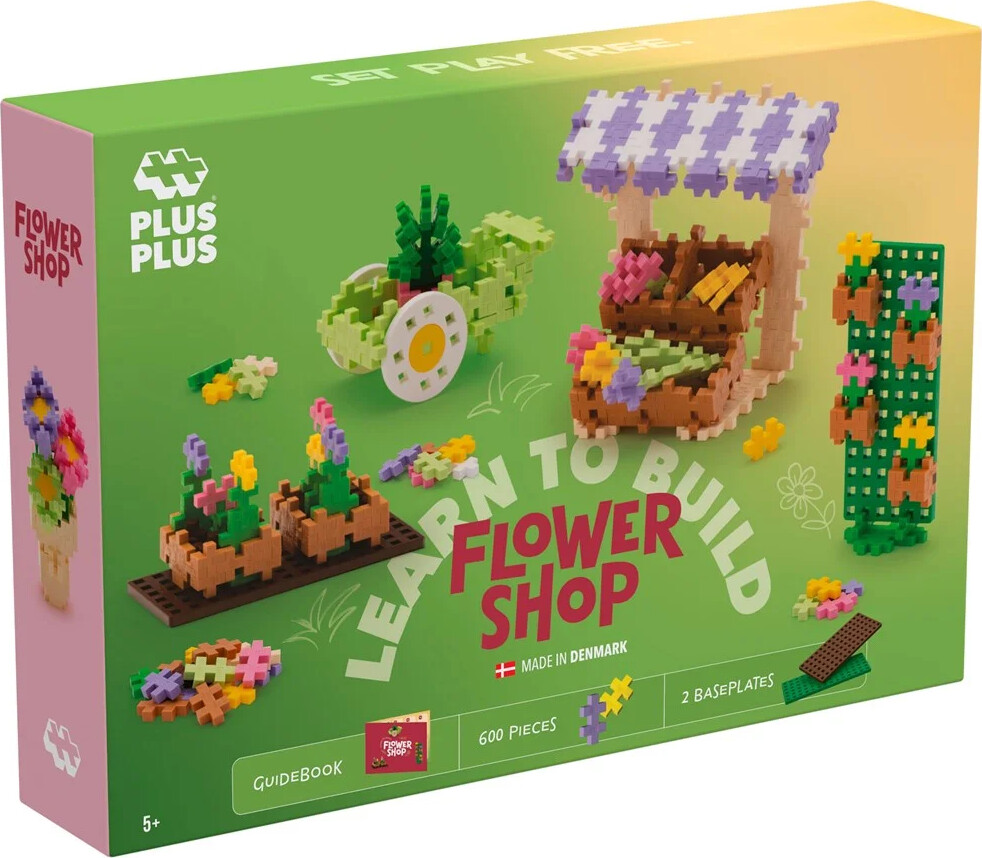 Køb Plus Plus - Learn To Build - Flower Shop - 600 Brikker - Gucca.dk