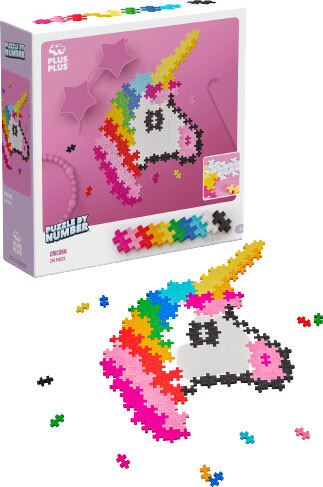 Plus-plus - Puzzle By Number - Puslespil - Enhjørning - 250 Brikker ...