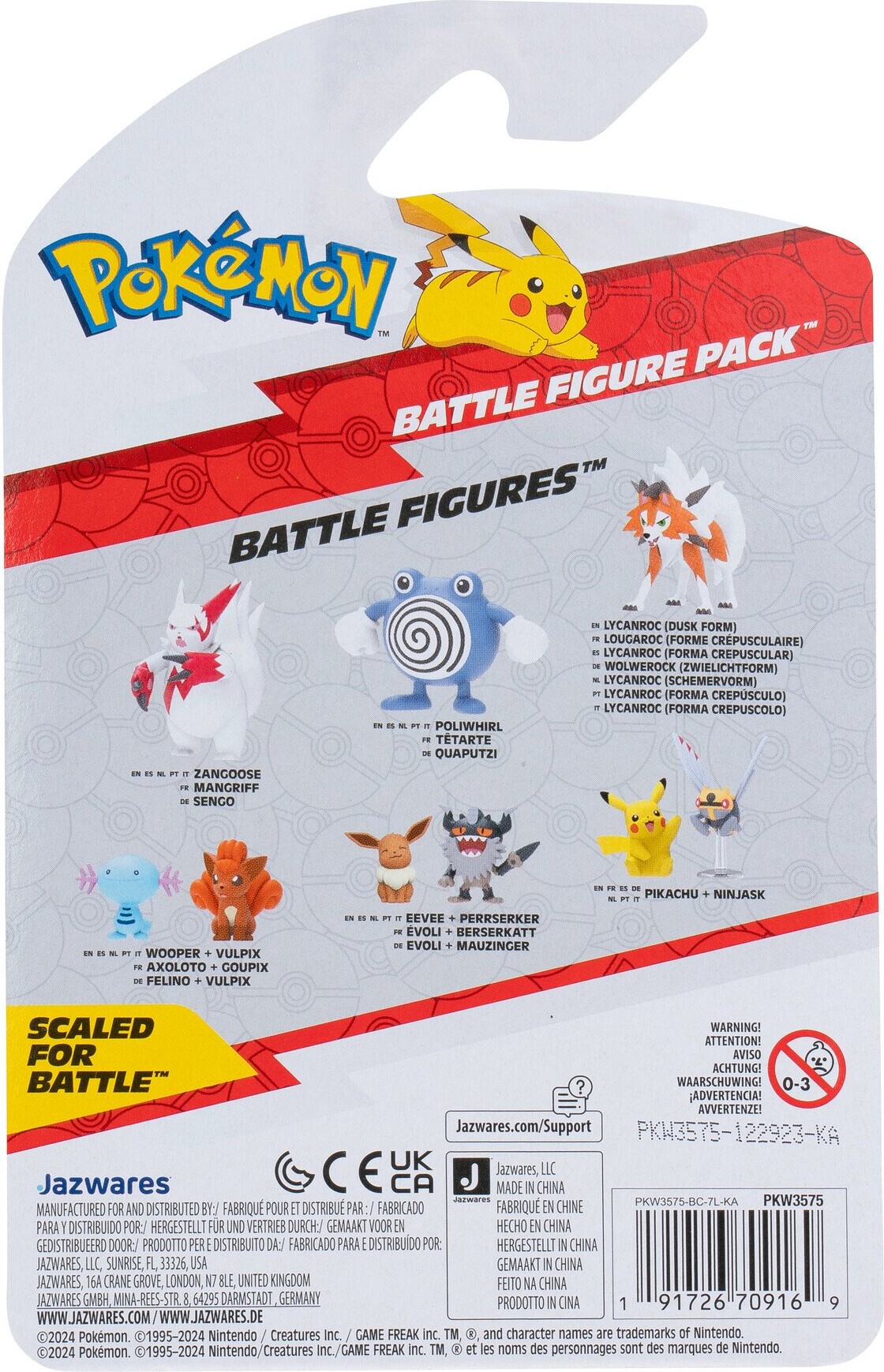 Køb Pokémon Battle Figurer - Wooper Og Vulpix - 2-pak fra Jazwares ...