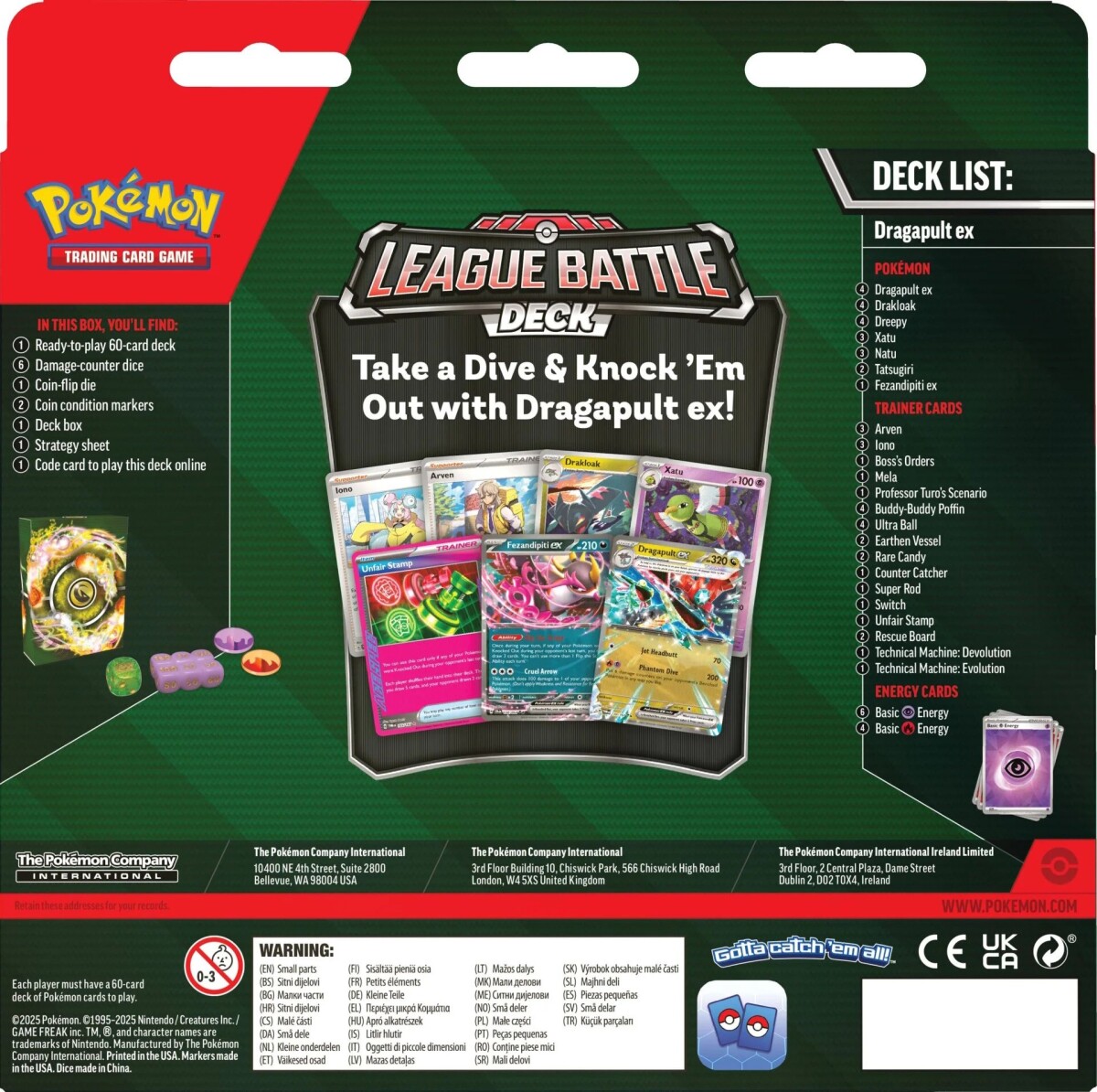 Pokémon - Tcg Kort - League Battle Deck - Dragapult Ex | Se tilbud og ...
