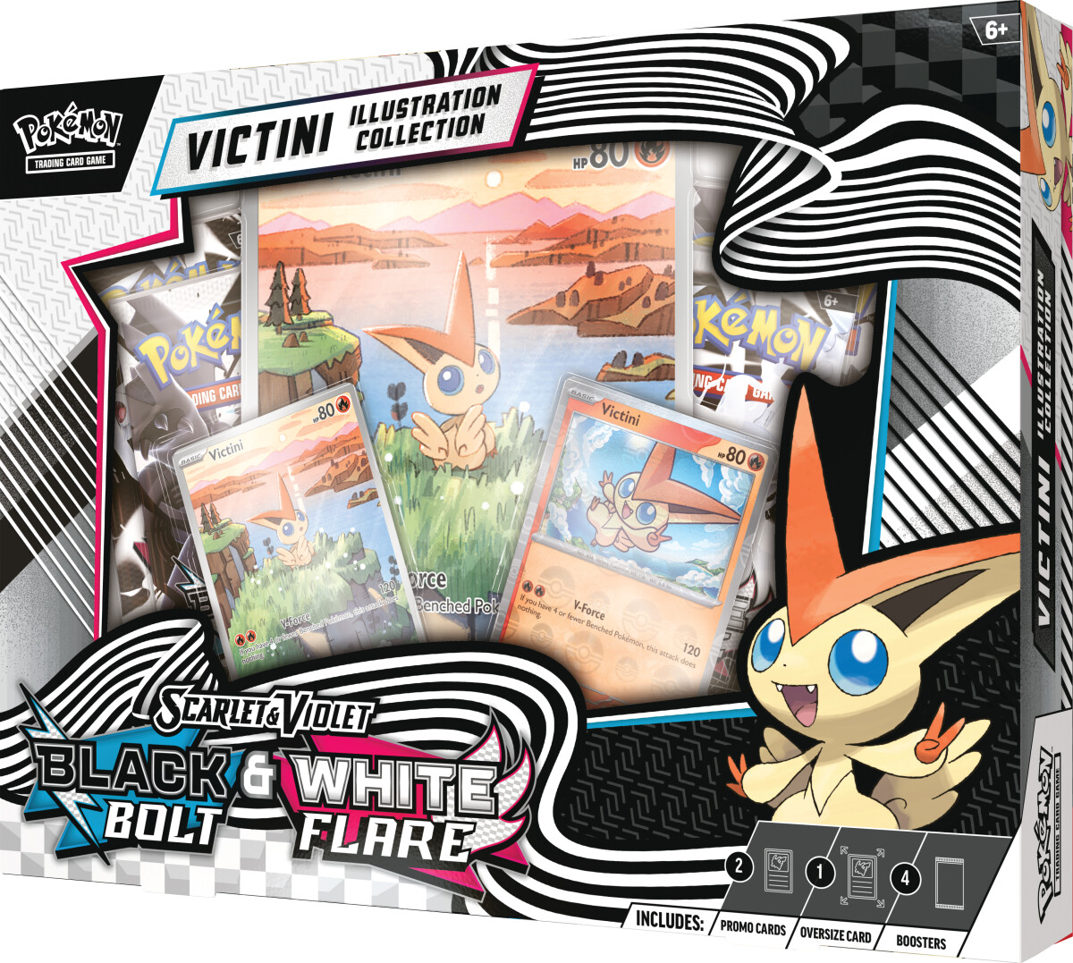 Pokémon - Sv10.5 Black Bolt & White Flare - Victini Illustration ...