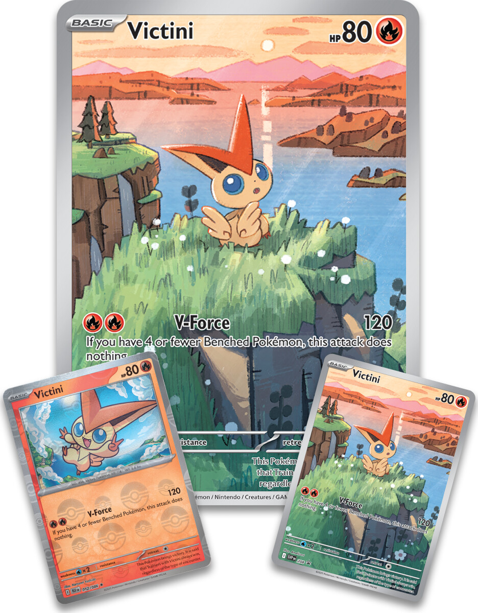 Pokémon - Sv10.5 Black Bolt & White Flare - Victini Illustration ...
