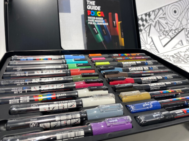 Posca Tusser - Sæt I Metalæske - 20 Stk | Se tilbud og køb på Gucca.dk