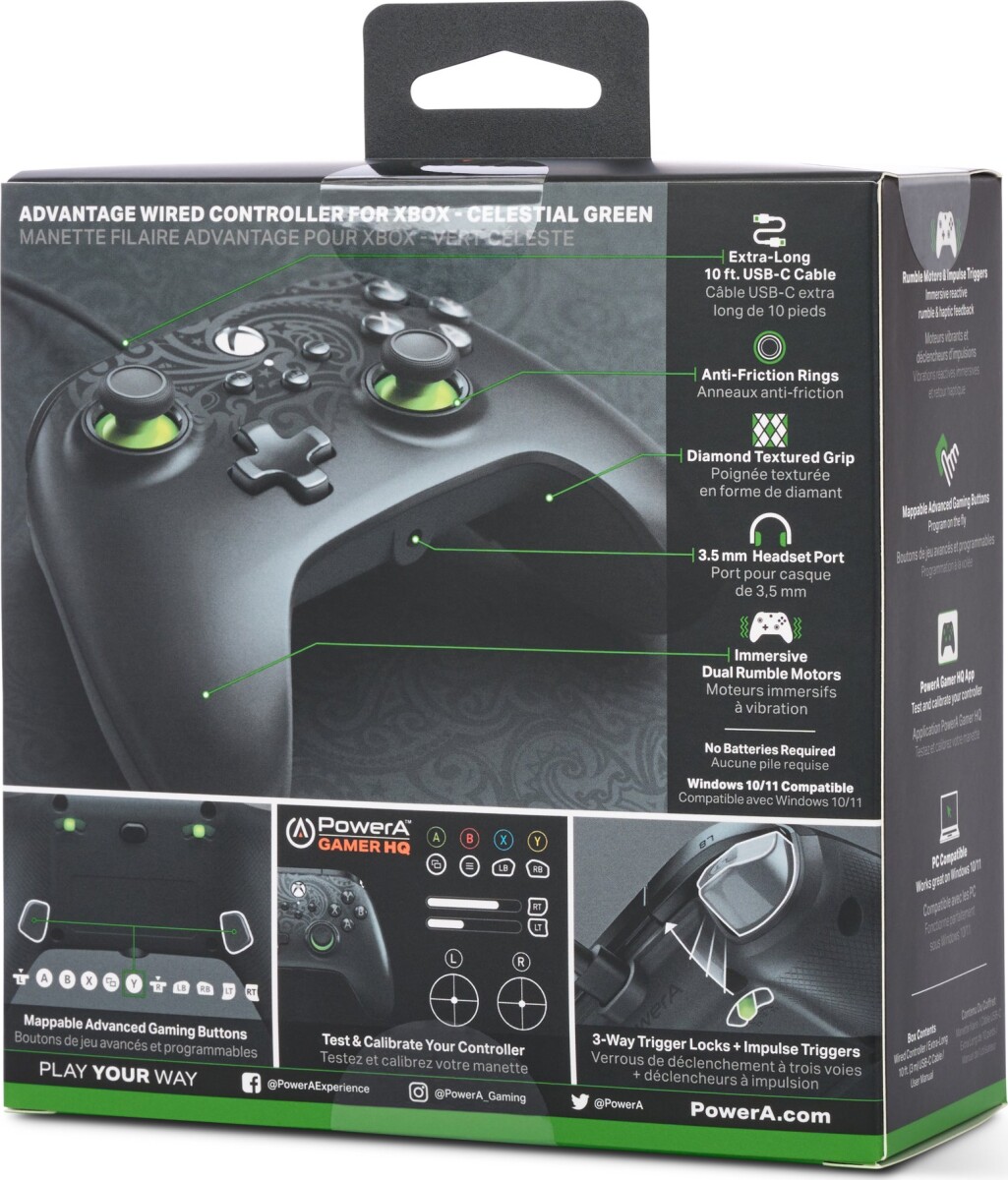 Powera Advantage Wired Controller - Xbox Series X/s - Celestial Green ...