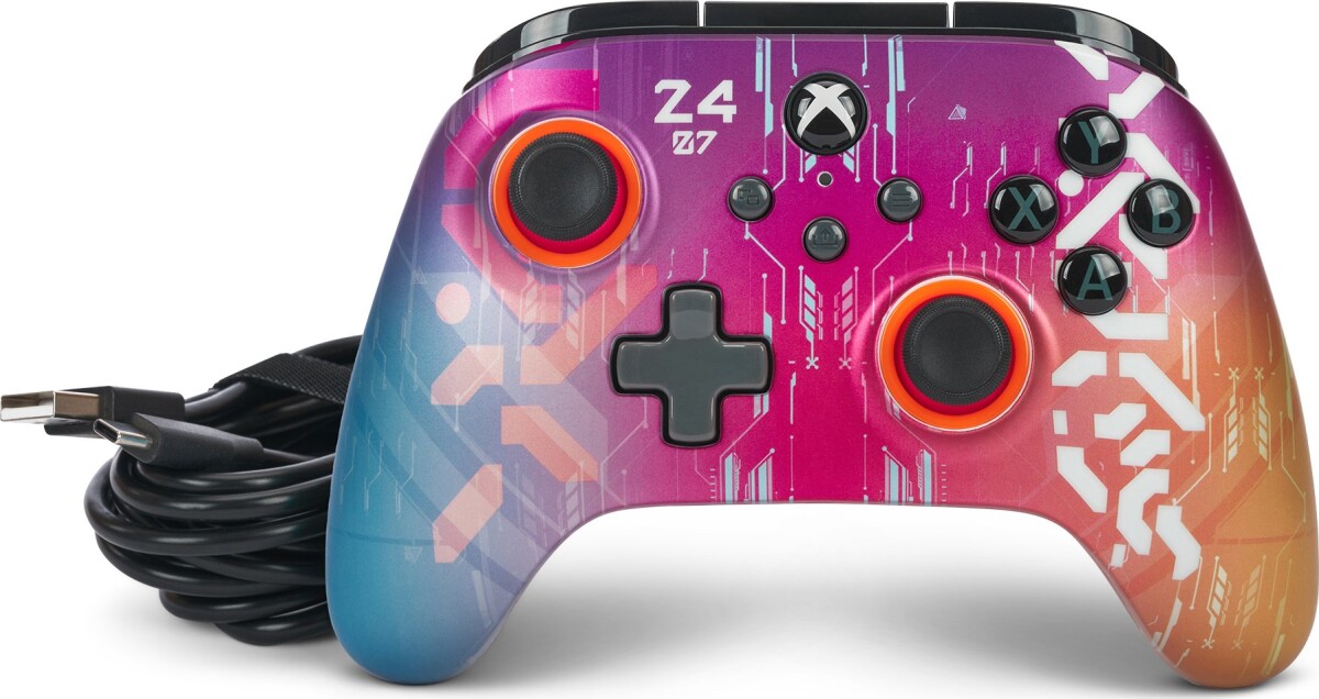 Powera Enhanced Wired Controller - Cyber Style - Xbox X/s | Se tilbud ...