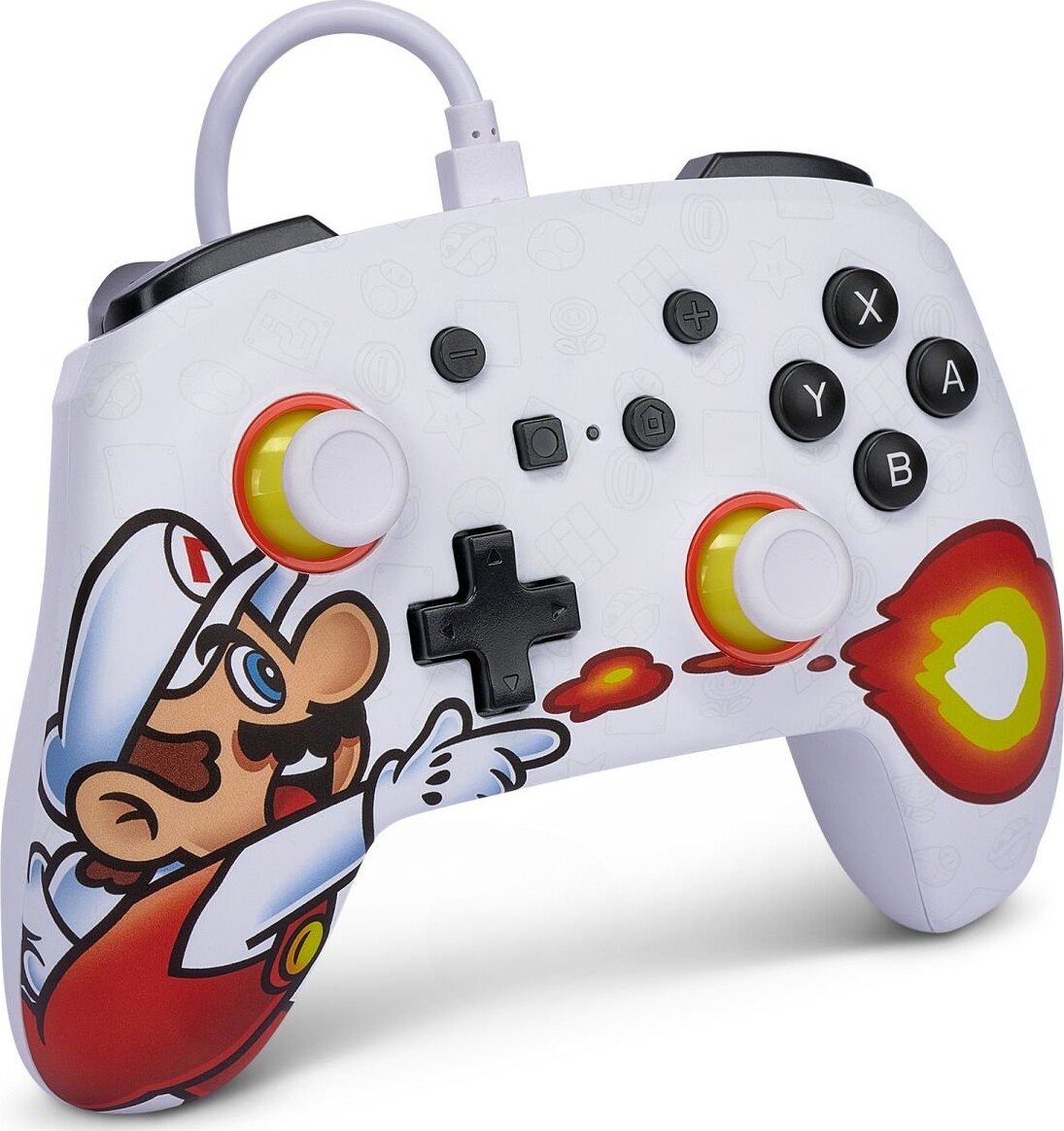 Powera Enhanced Wired Controller For Nintendo Switch - Fireball Mario ...