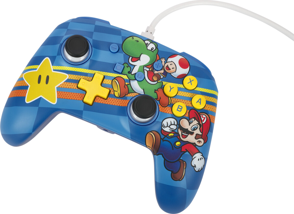 Powera Enhanced Wired Controller For Nintendo Switch - Mushroom Kingdom ...